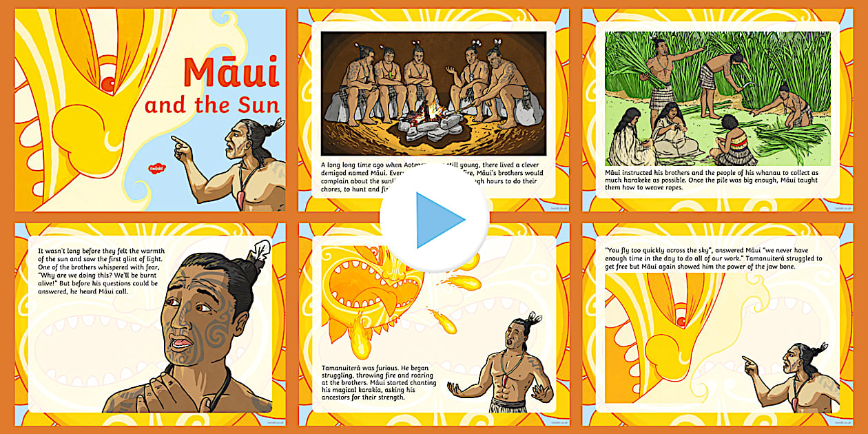 Māui and the Sun PowerPoint (teacher made) - Twinkl