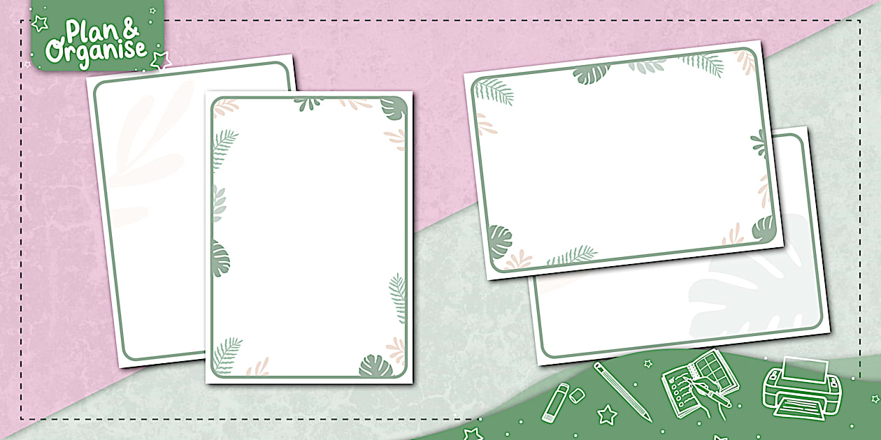 Editable Display Posters Botanical Theme | Therapeutic Classroom