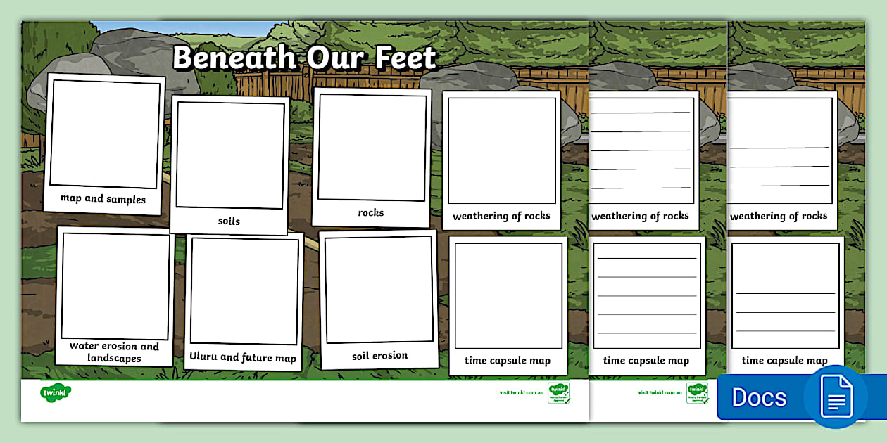 Beneath Our Feet Snapshots (teacher made) - Twinkl