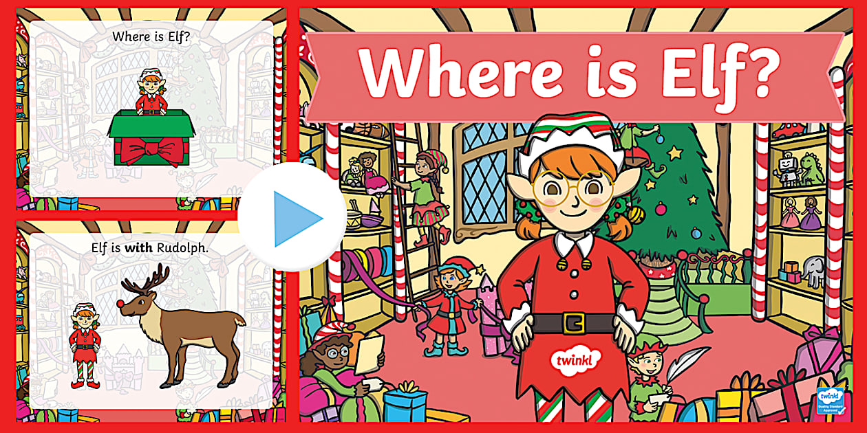 Elf Prepositions PowerPoint (teacher made) - Twinkl