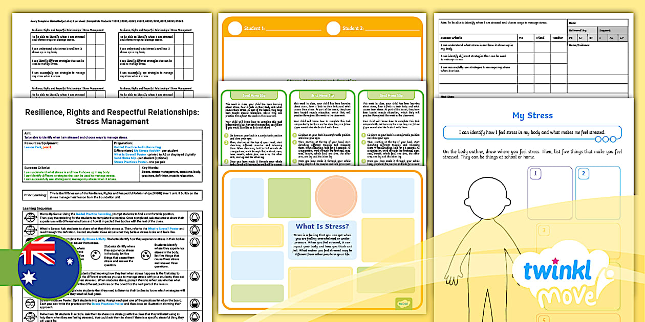 Year 1 RRRR Stress Management Lesson Pack