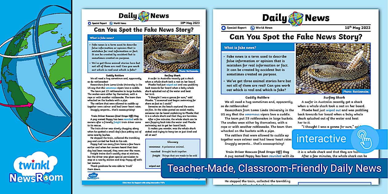 Can You Spot the Fake News? | Twinkl Resources