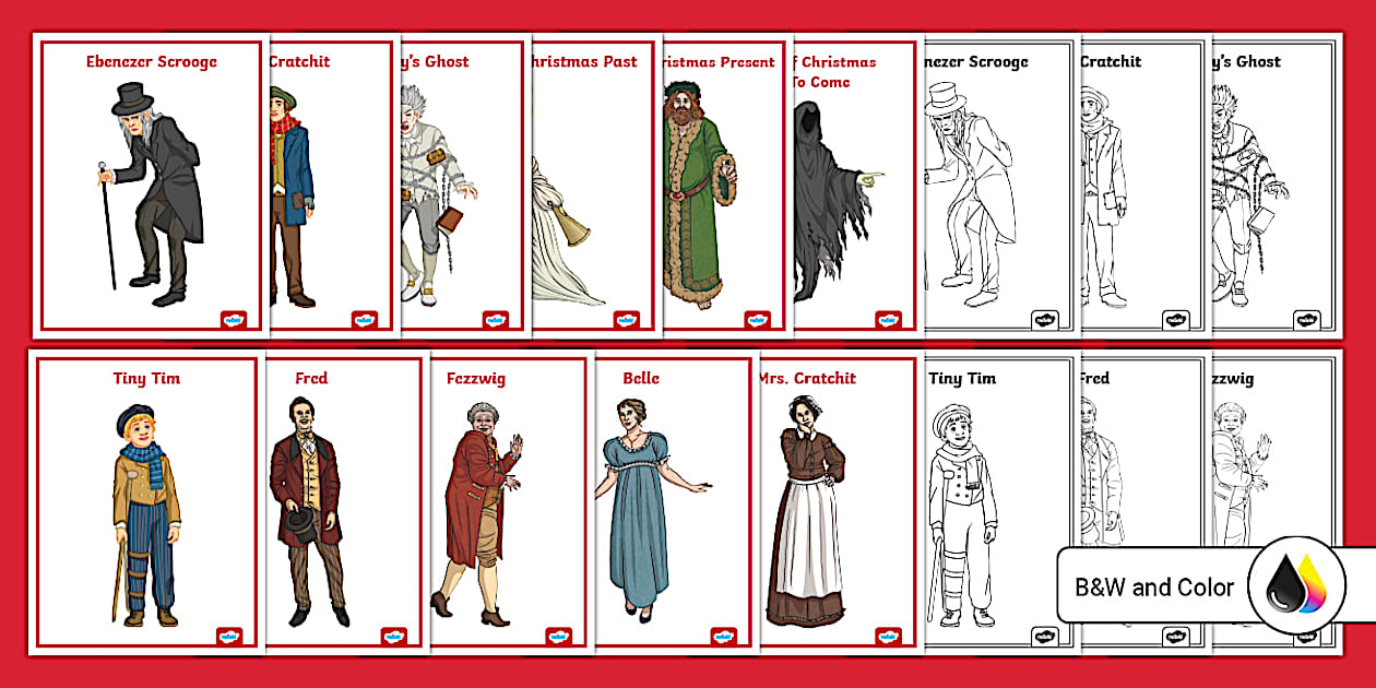 Christmas Carol Characters | Resource | Twinkl USA - Twinkl
