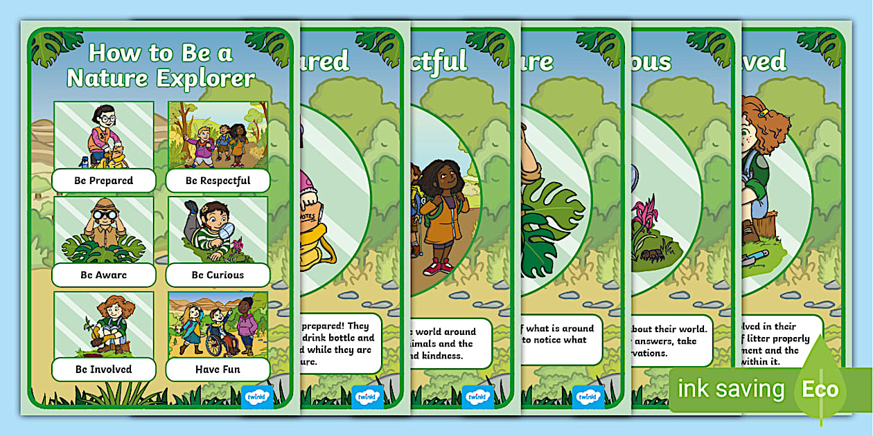 How To Be A Nature Explorer Poster Set - Twinkl