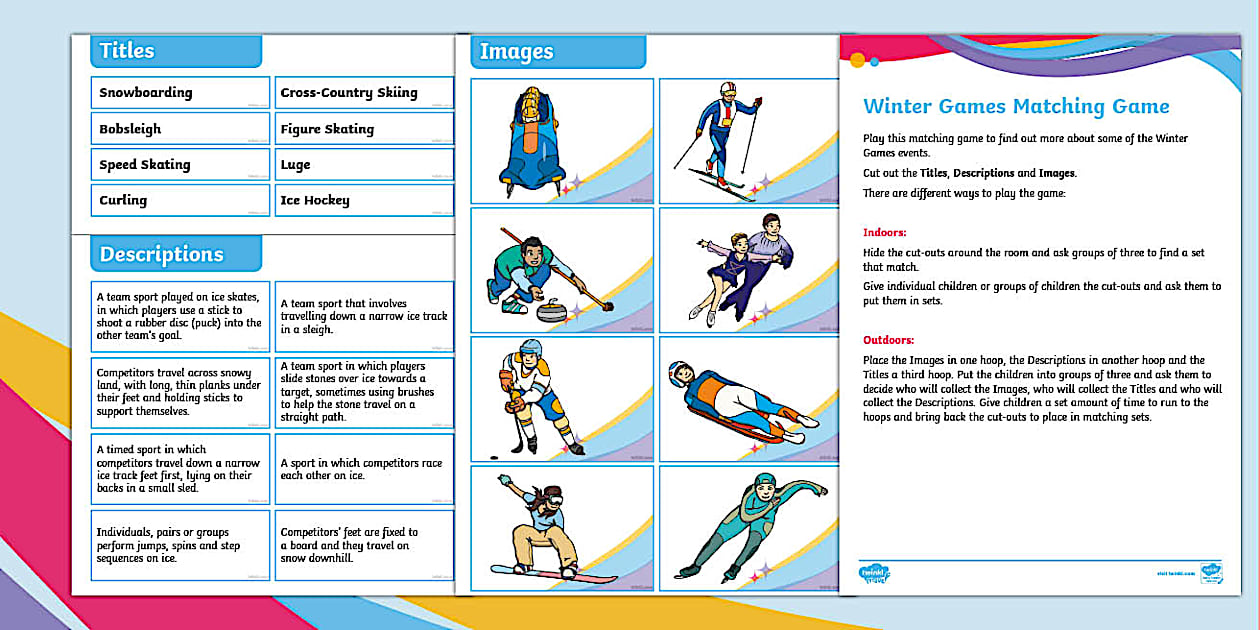 Winter Olympics PE Game | PE Teaching Resources | KS1