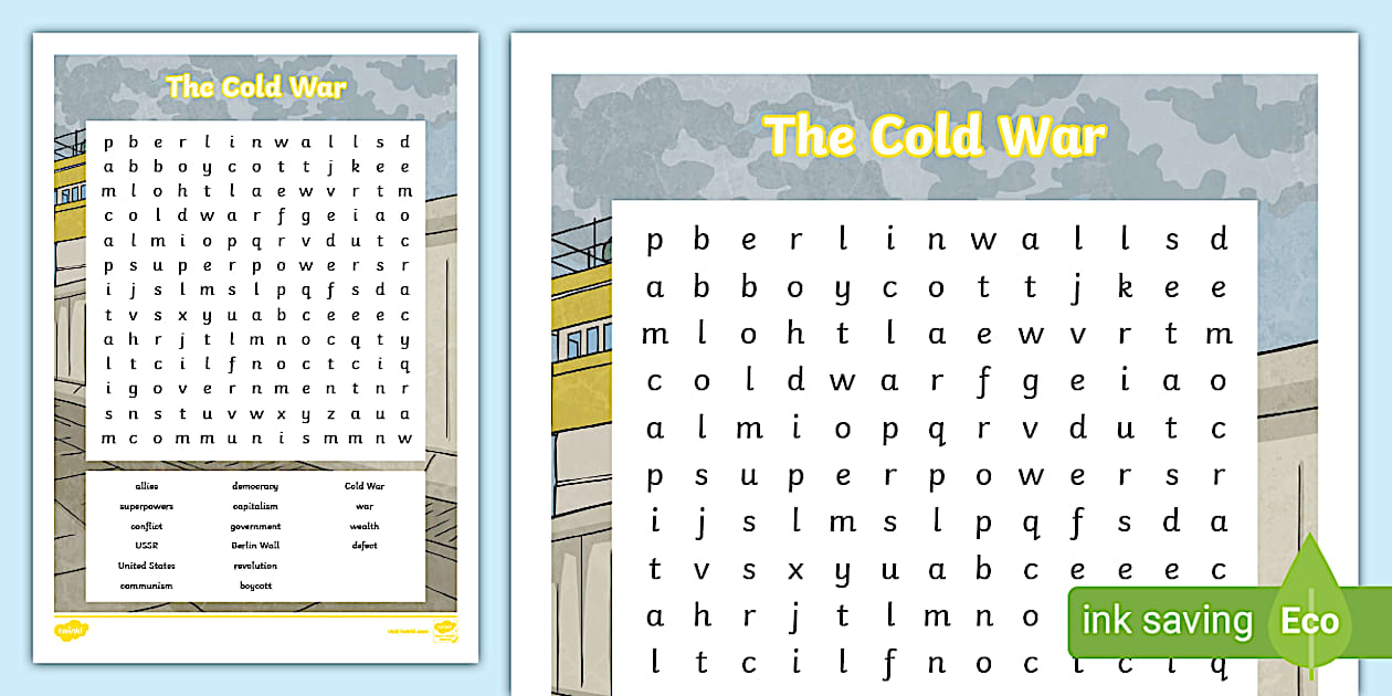 The Cold War Word Search