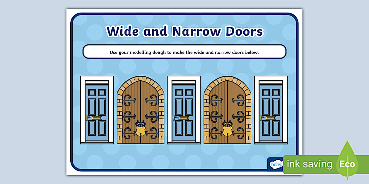 Wide and Narrow Doors Modelling Dough Mat