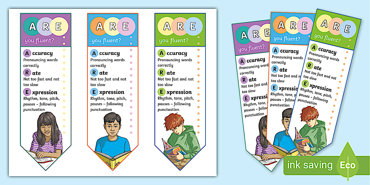 ARE Reading Fluency Bookmark (Teacher-Made) - Twinkl