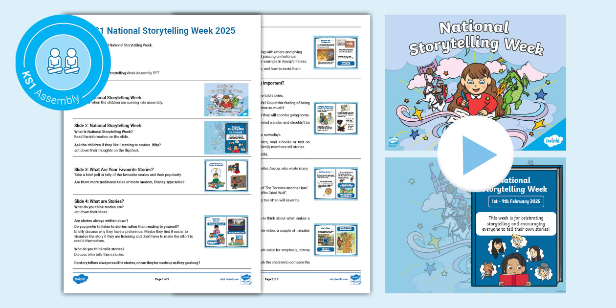 KS1 National Storytelling Week Assembly Pack | Reading Aloud