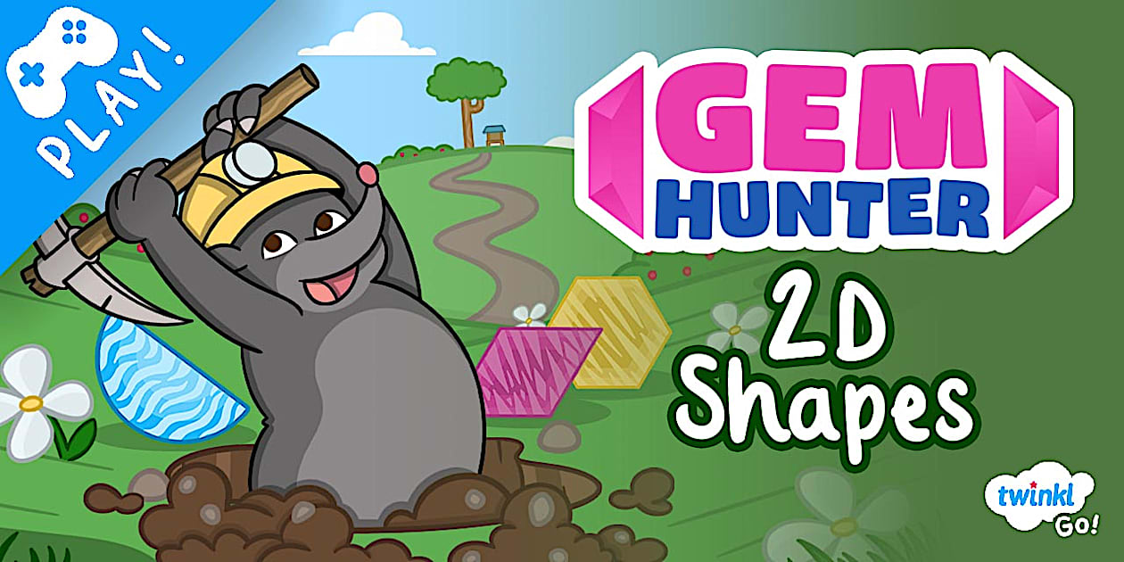 Gem Hunter 2D Shape Games | Twinkl Go! (Lehrer gemacht)
