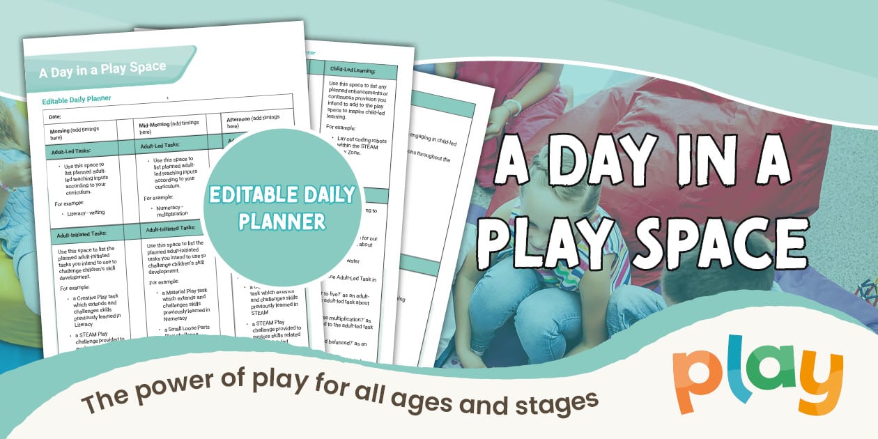 A Day in a Play Space - Editable Daily Planner