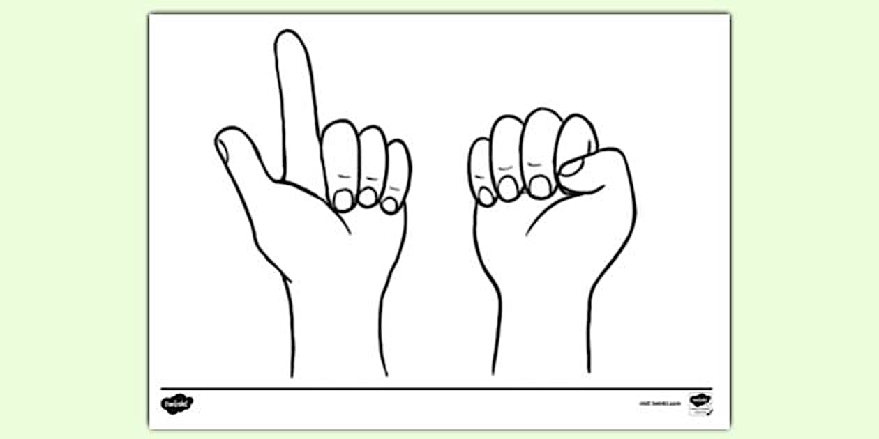 Finger Counting 2 Colouring | Colouring Sheets - Twinkl