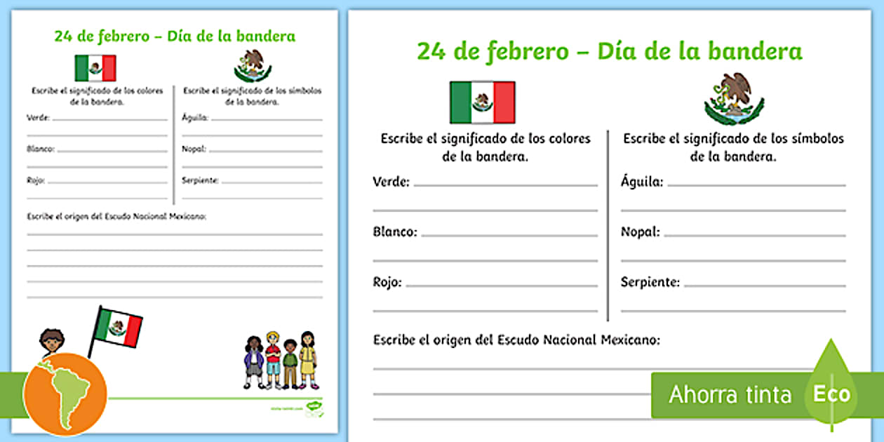 Actividad del Día de la Bandera para niños - Twinkl México