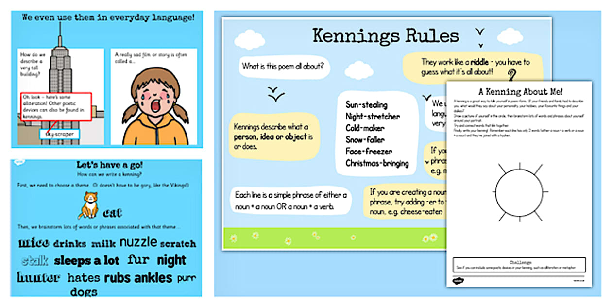 Kennings KS2 - Recognise Different Forms of Poetry - Twinkl