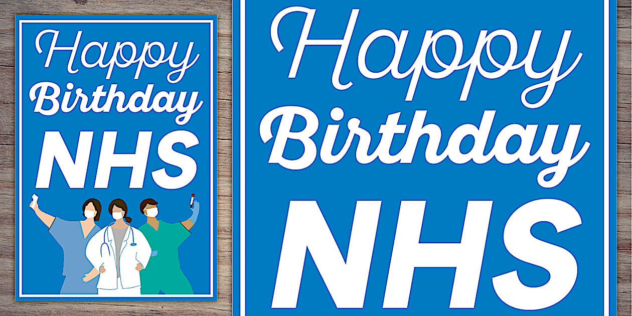 Bright and Colourful NHS Birthday Poster | Twinkl Party