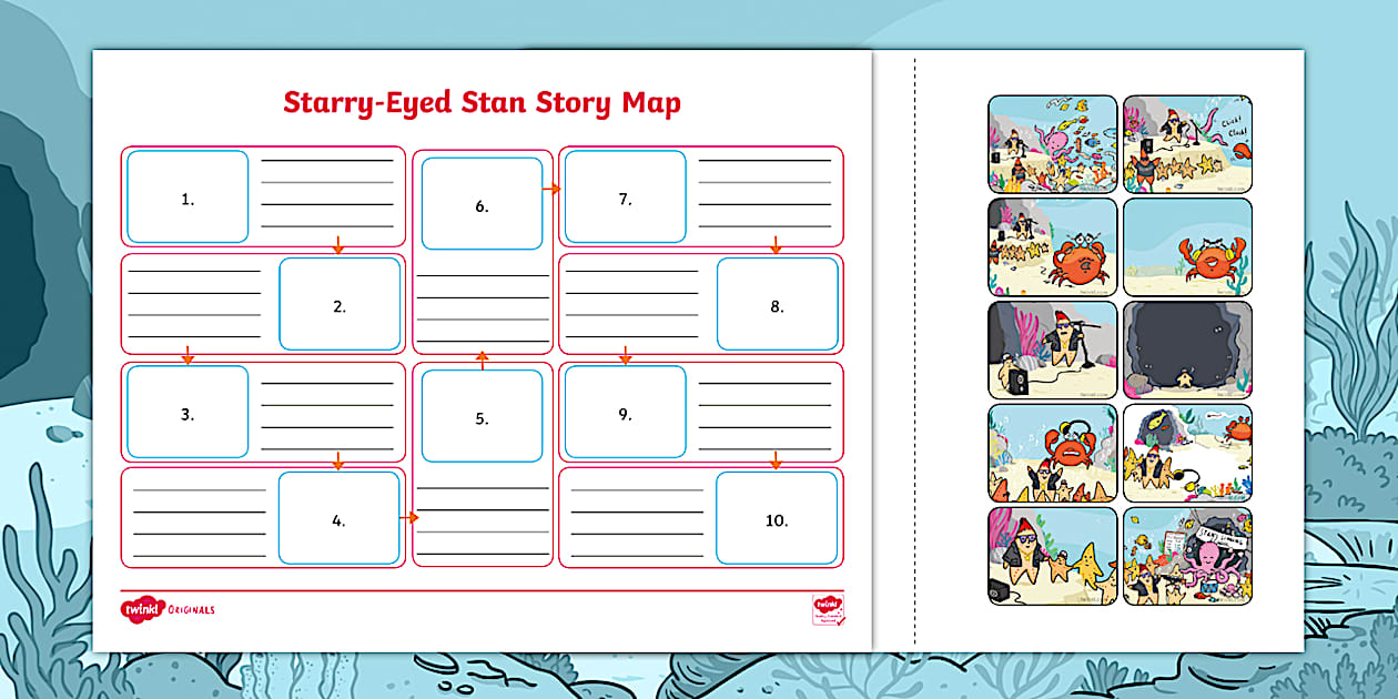 Starry-Eyed Stan Story Map Activity for Kids | Twinkl USA