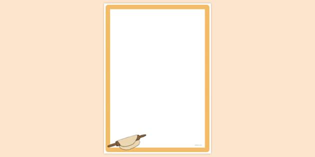 Simple Blank Pastry Page Border | Page Borders | Twinkl