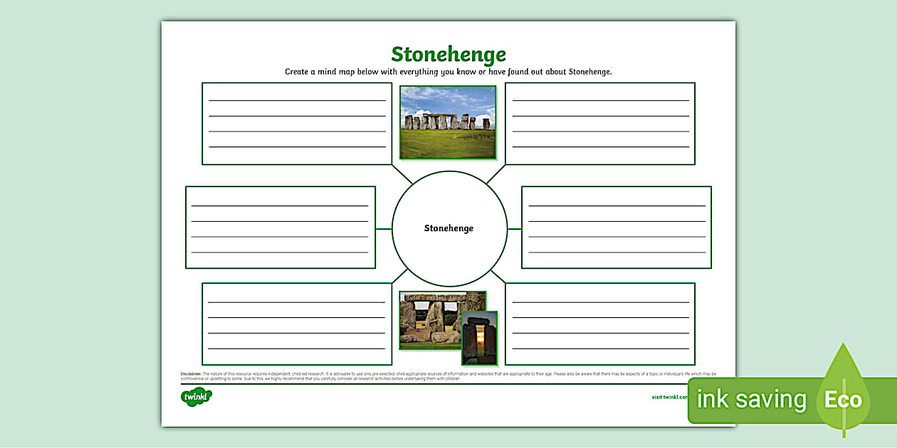 Stonehenge Mind Map,stonehenge,stone henge (teacher made)