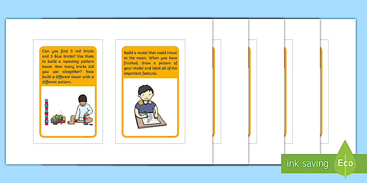 Construction Area Challenge Cards IKEA Tolsby/Fiestad Frame