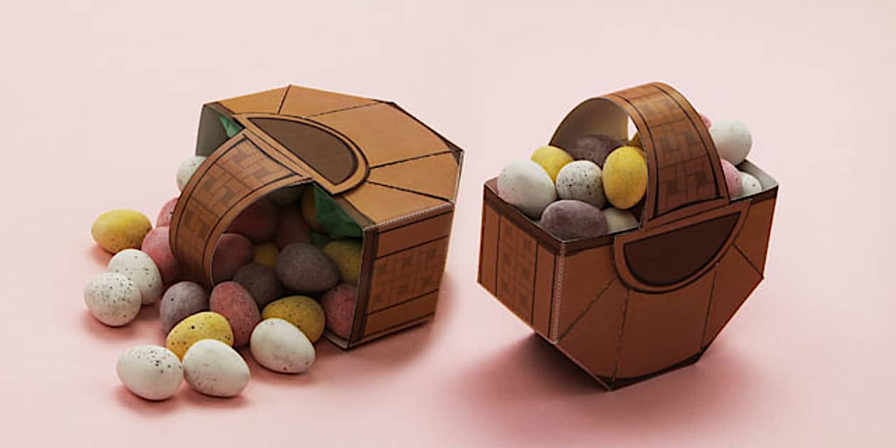 Easy Easter Baskets for Kids Craft Activity (teacher made)