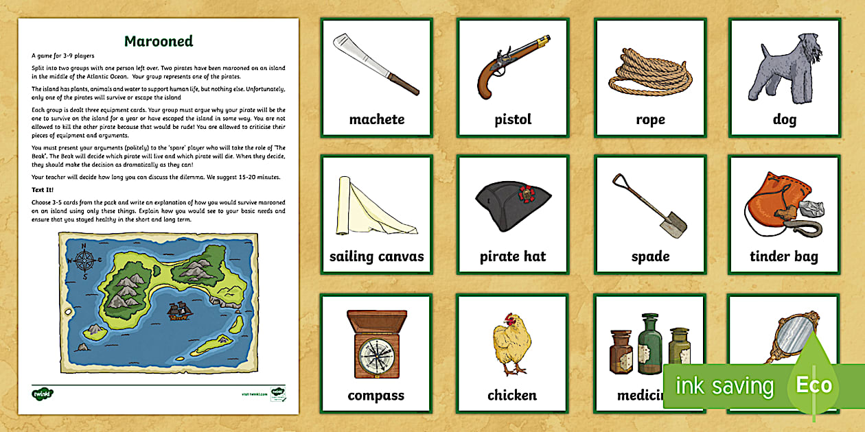 Marooned Game (Teacher-Made) - Twinkl