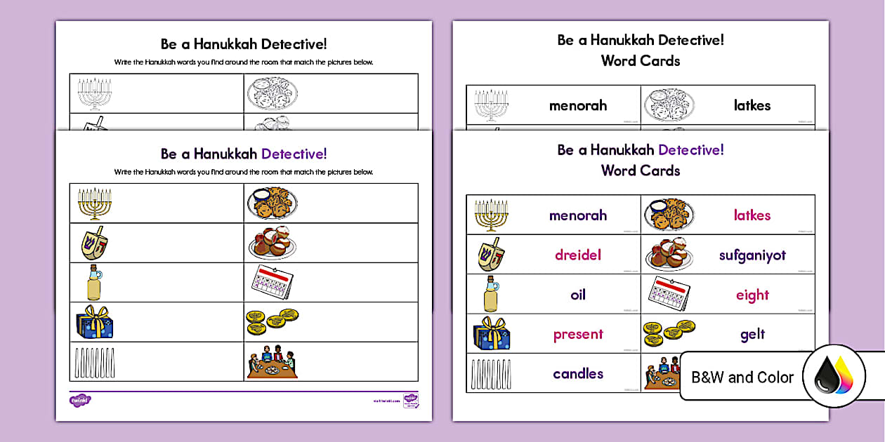 Hanukkah Read and Write Activity Sheet | Twinkl USA - Twinkl
