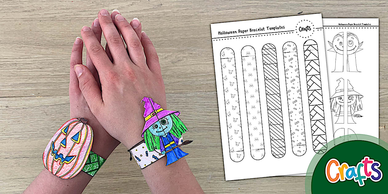 Halloween Paper Bracelet
