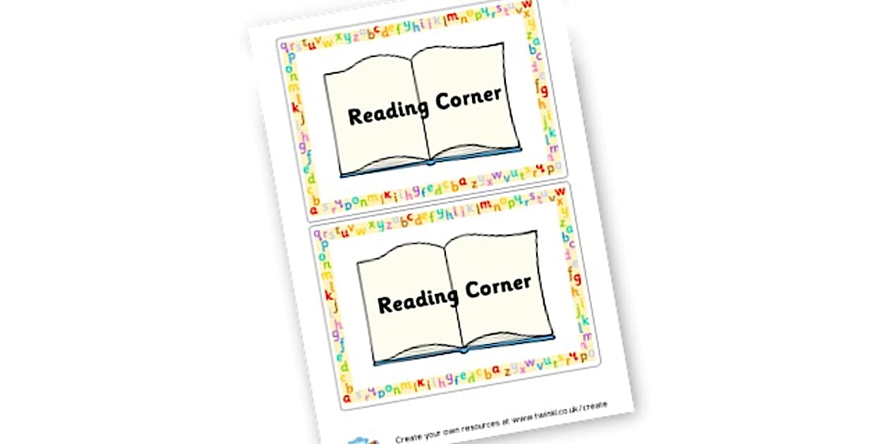 Reading Corner Signs (teacher made) - Twinkl