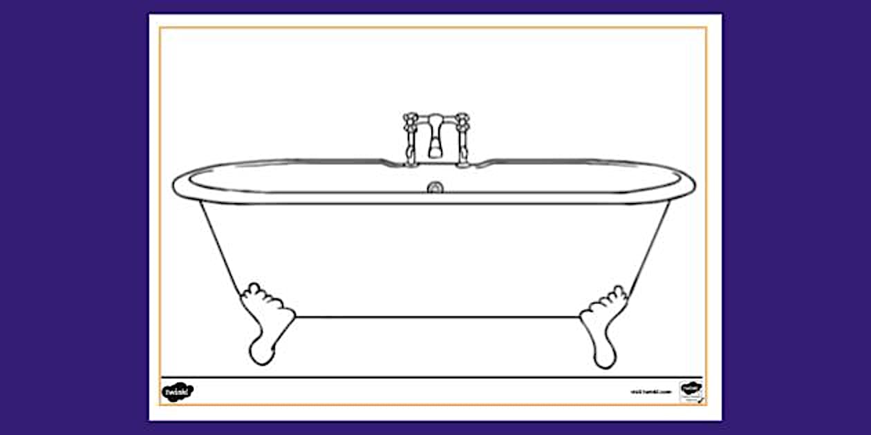 Bath Colouring Sheet | Colouring Sheets (Teacher-Made)