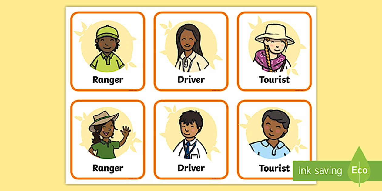 African Countries Safari Role Play Badges (teacher made)