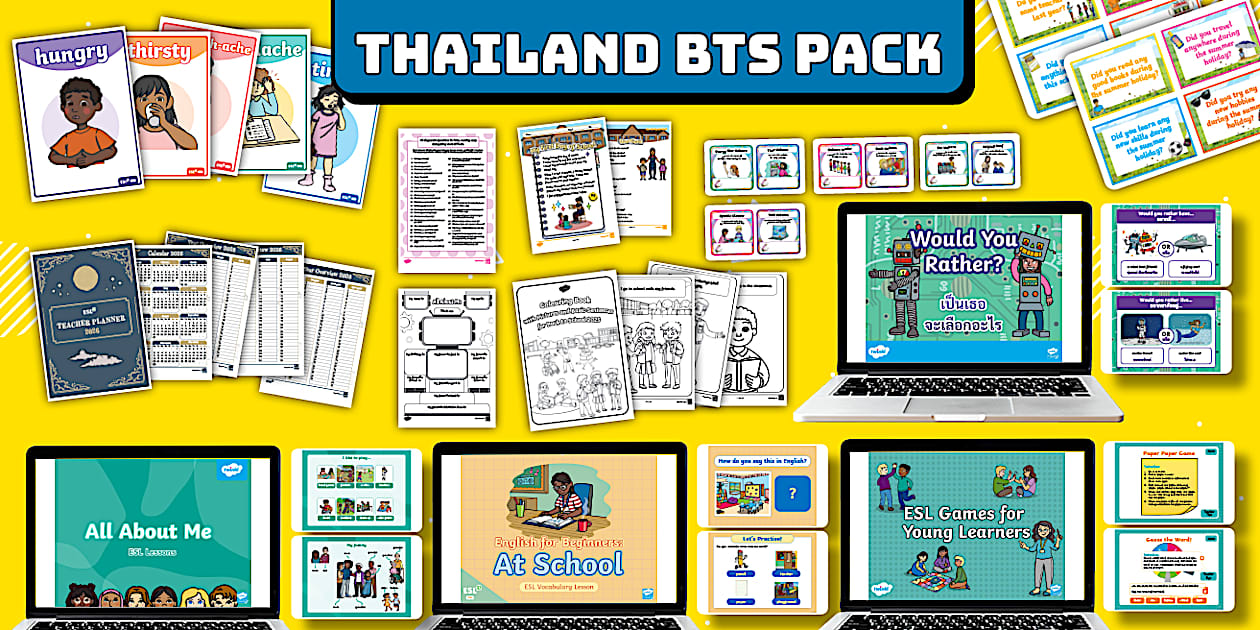 English Back to School Pack for Teachers in Thailand