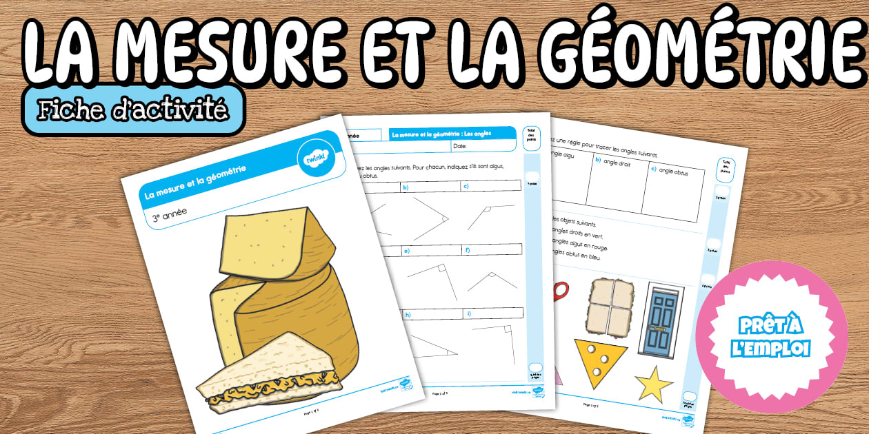 Grade 3 Geometry and Measurement Activity French