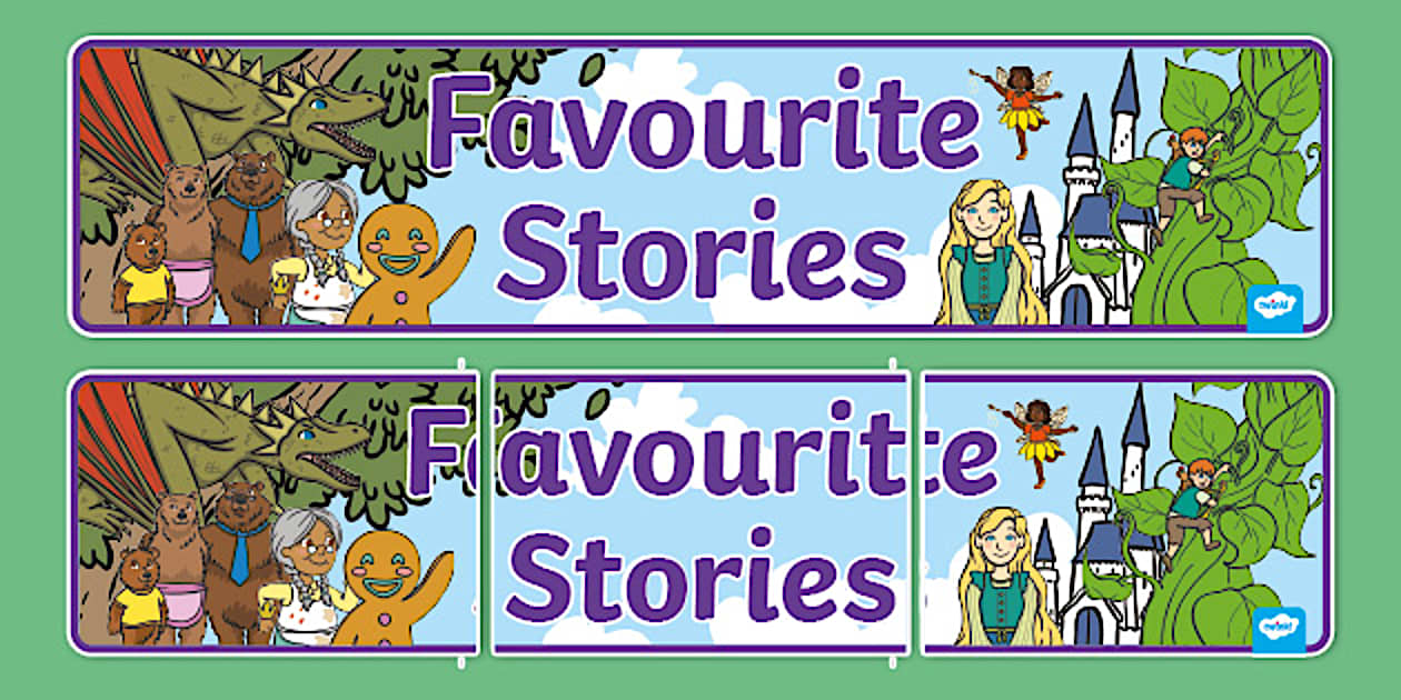 Favourite Stories Display Banner (teacher made) - Twinkl