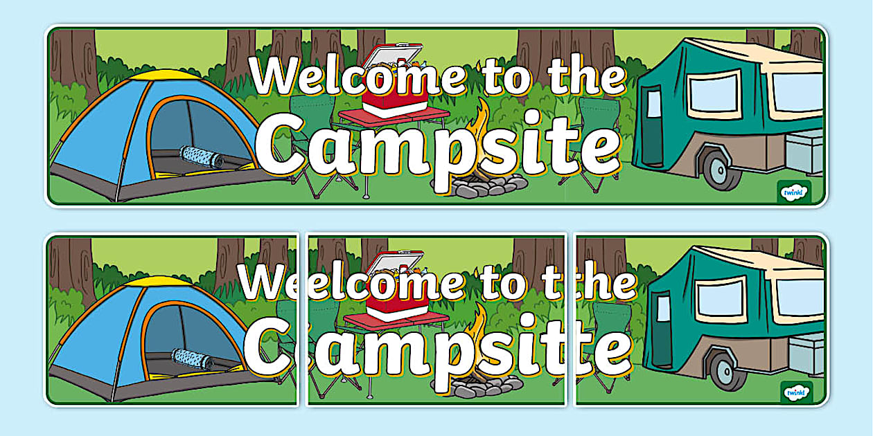 Australia Campsite Display Banner (teacher made) - Twinkl