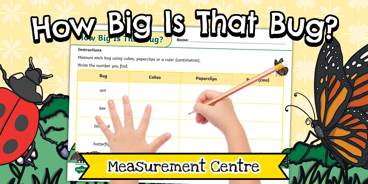 Bug Measurement Activity Sheet for F-2