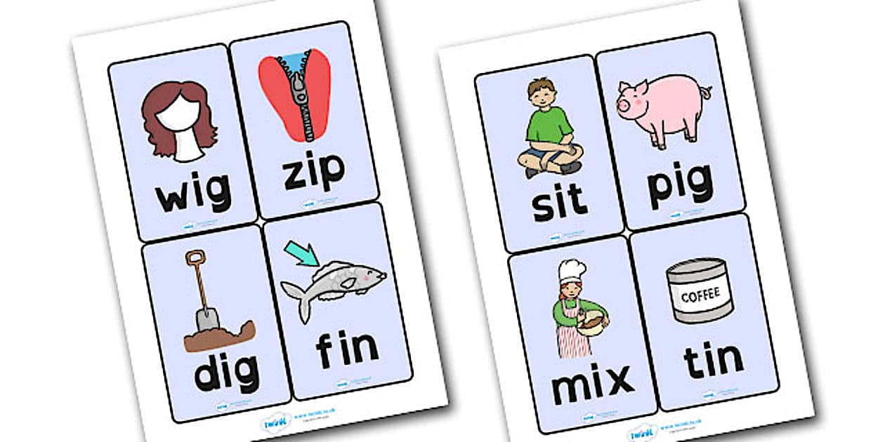 CVC Word Cards I Dyslexia (teacher made) - Twinkl