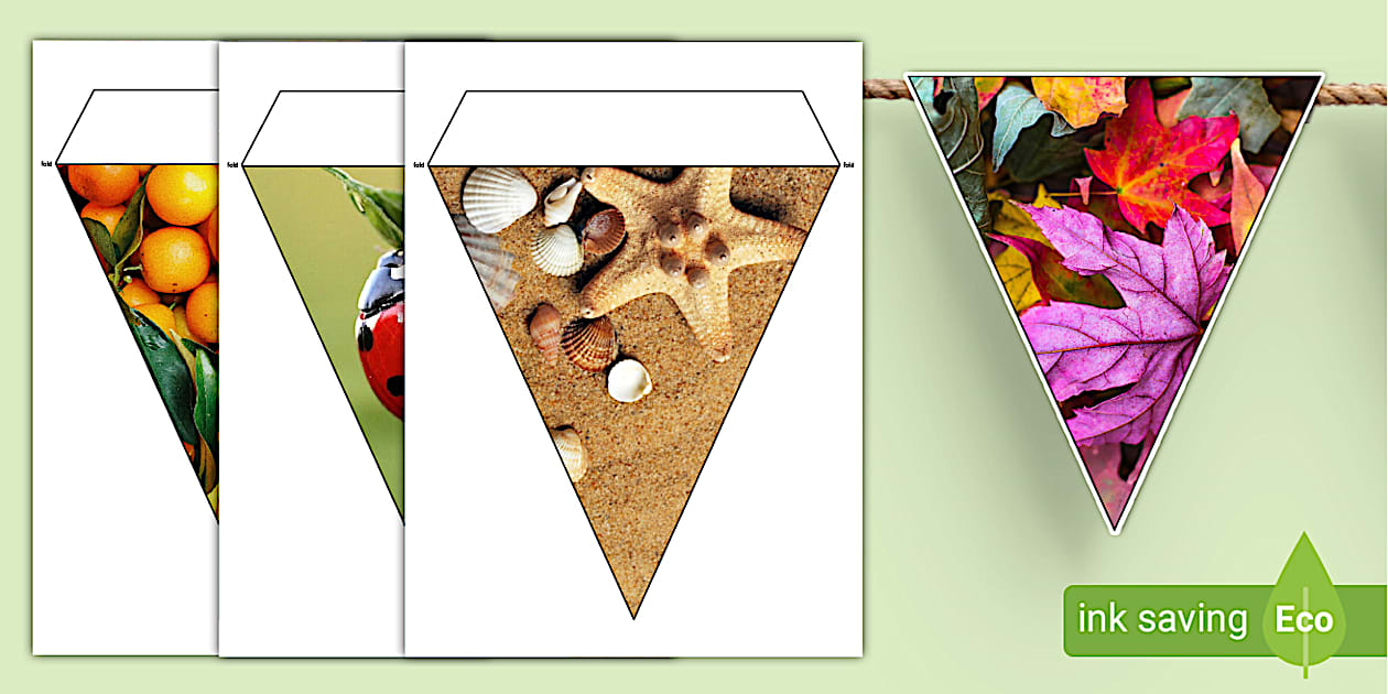 Nature Play Bunting (teacher made) - Twinkl