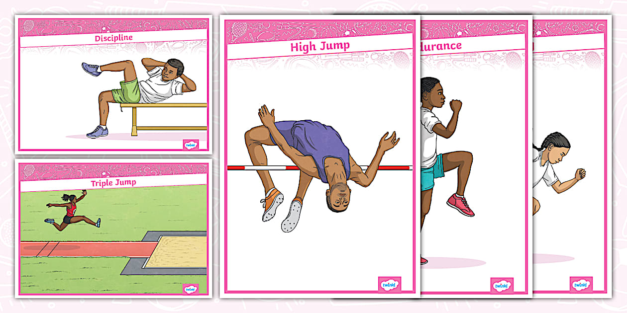 Grade 5 Term 4 Physical Education Athletics Display Posters