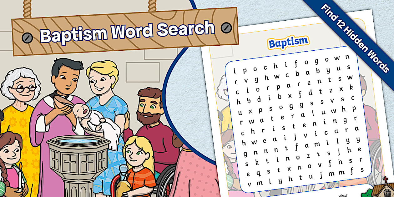 Baptism Word Search