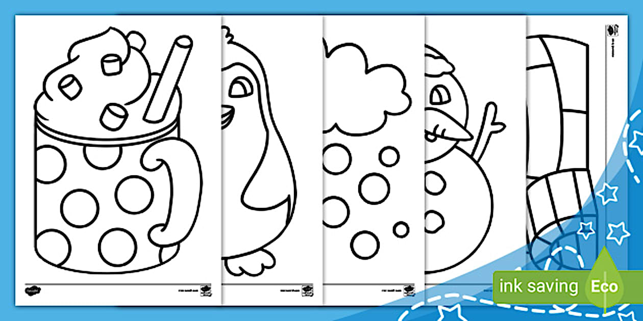 My First Snow Day Colouring Pack (Teacher-Made) - Twinkl