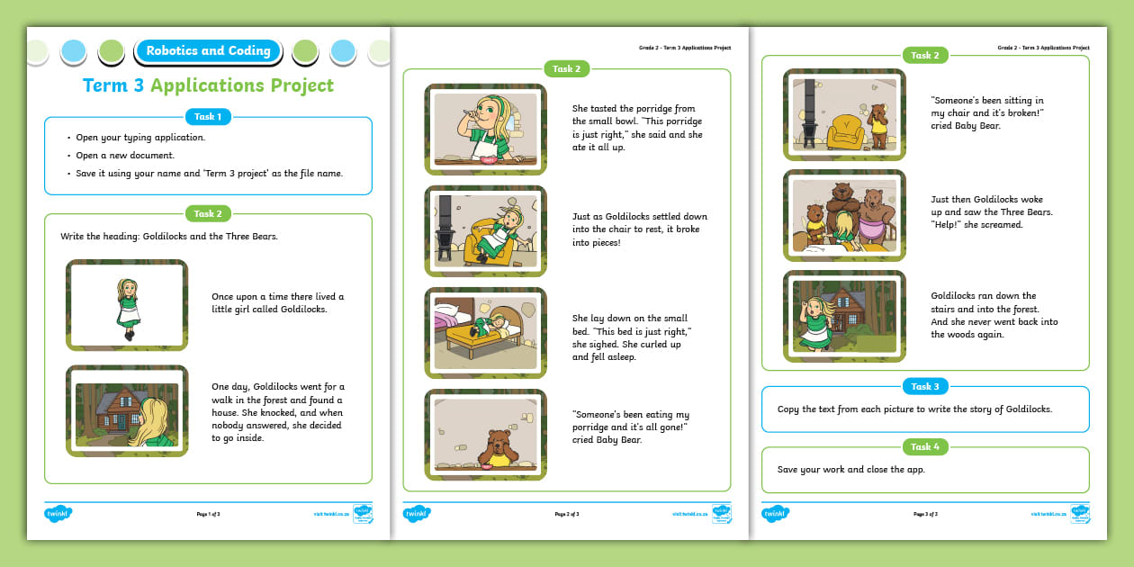 Robotics and Coding: Grade 2 Typing App Project - Term 3