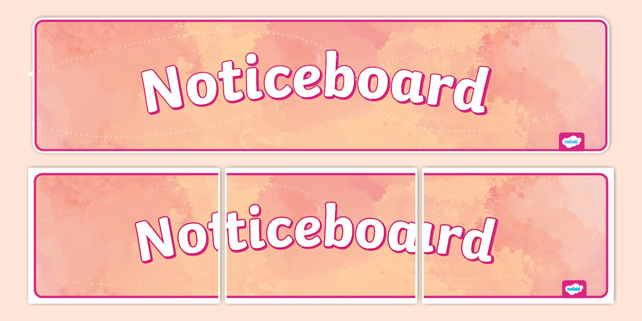 Watercolour Noticeboard Display Banner (Teacher-Made)