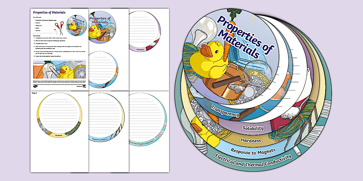 * NEW * Properties of Materials Circles Booklet - Twinkl