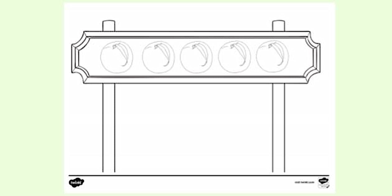 Peach Sign Colouring | Colouring Sheets - Twinkl