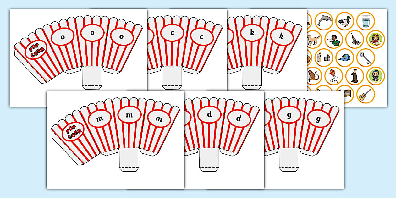Sorting Initial Sounds MDGOCK Cut-Outs (teacher made)