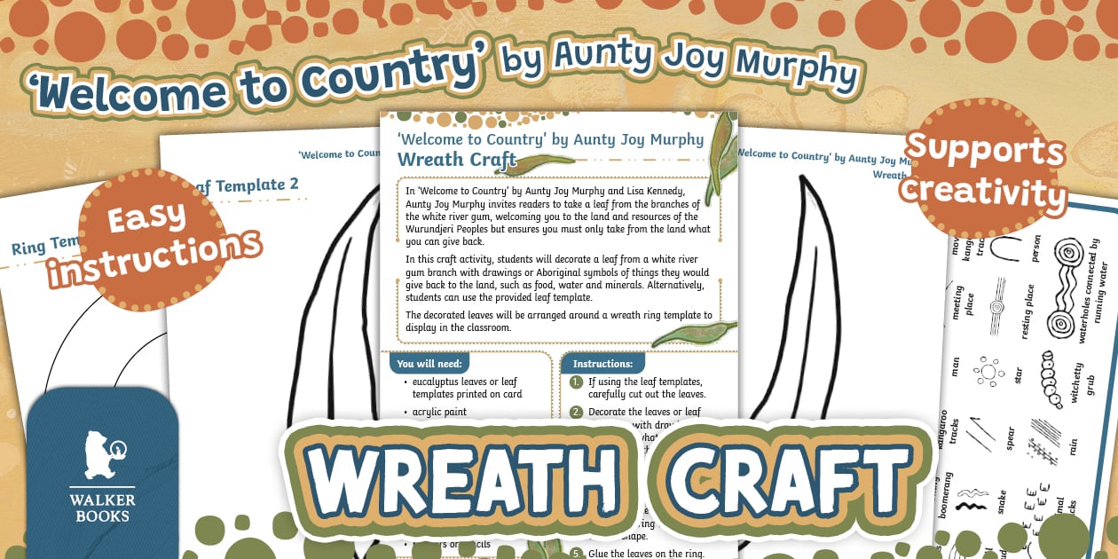 'Welcome to Country' by Aunty Joy Murphy Wreath Craft
