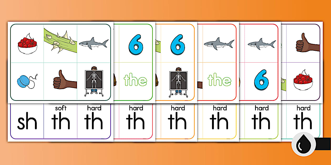 Phonics Bingo Game | y, x, ch, sh, th sounds