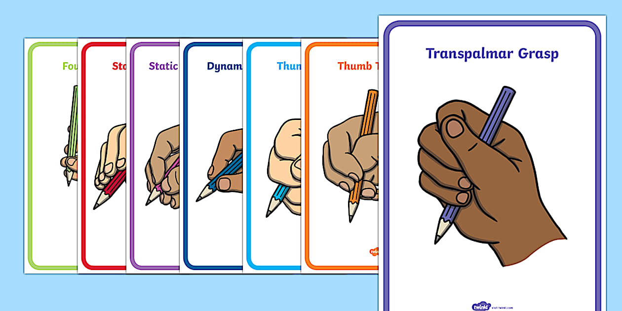 Editable Pencil Grip Display Posters (teacher made) - Twinkl