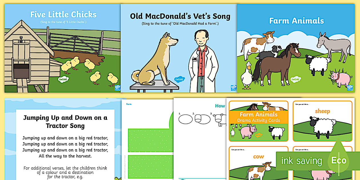 CfE Farm Expressive Arts Early Level Activity Pack - Twinkl