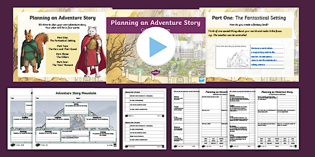 Planning an Adventure Fiction Story KS2 Resource Pack